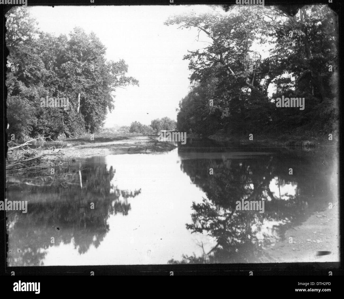 This photograph, titled *View of Stream*, captures the natural beauty ...