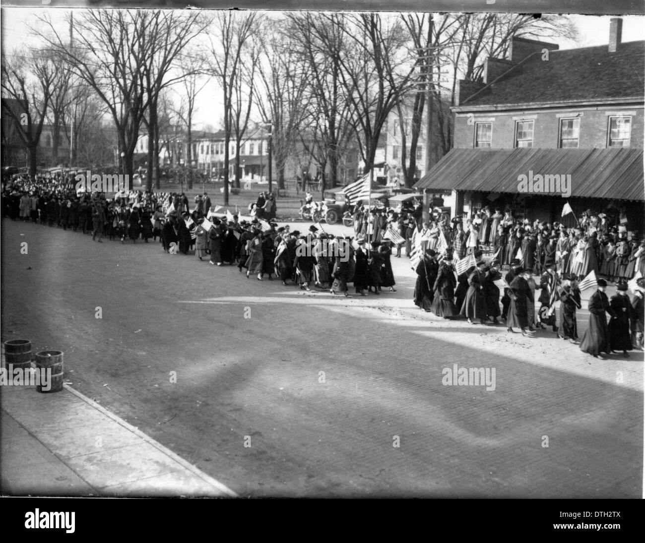 Women participate in the Armistice Day Parade in Oxford, Ohio, in 1918 ...