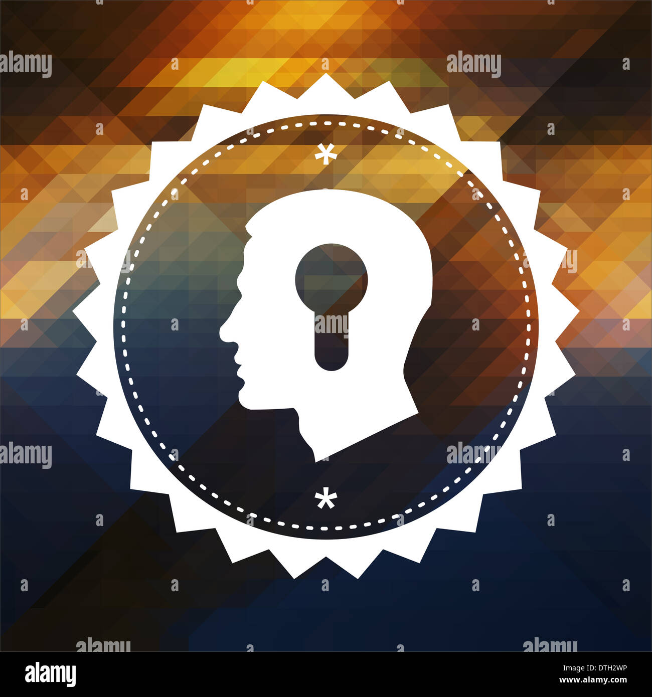 Psychological Concept on Triangle Background Stock Photo - Alamy