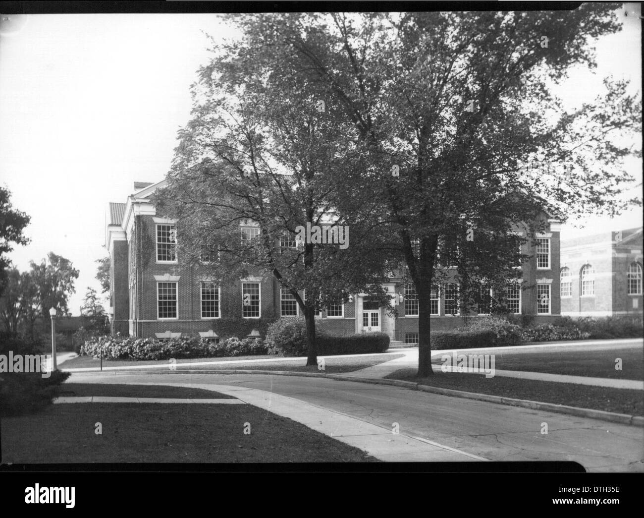 Irvin Hall at Miami University, photographed from the north around 1930 ...