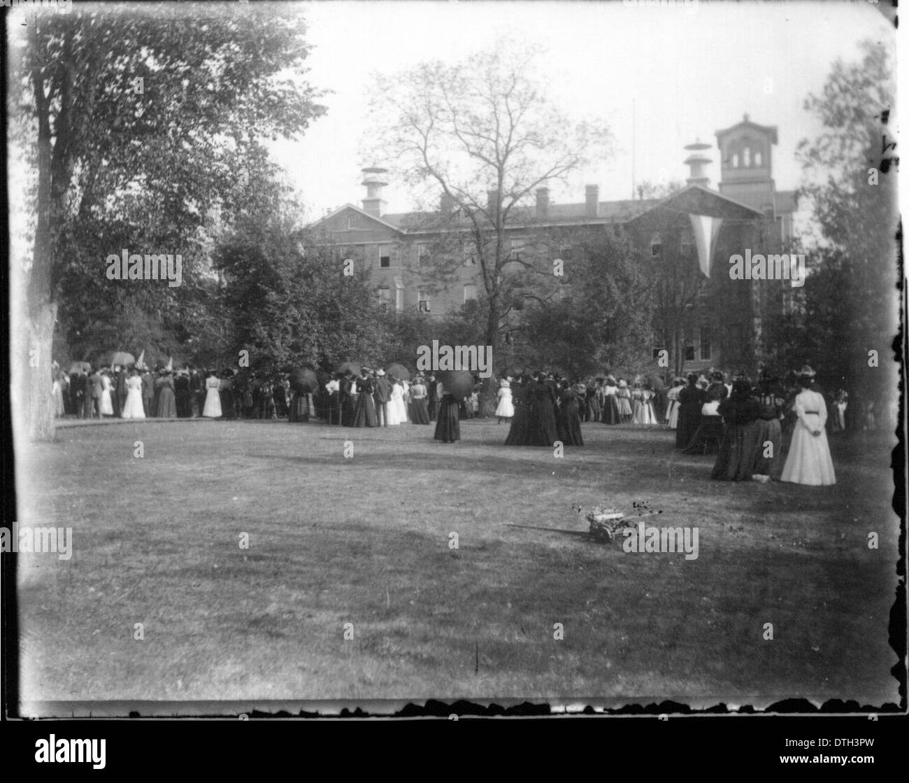This photograph from the archives of Miami University shows a crowd of ...