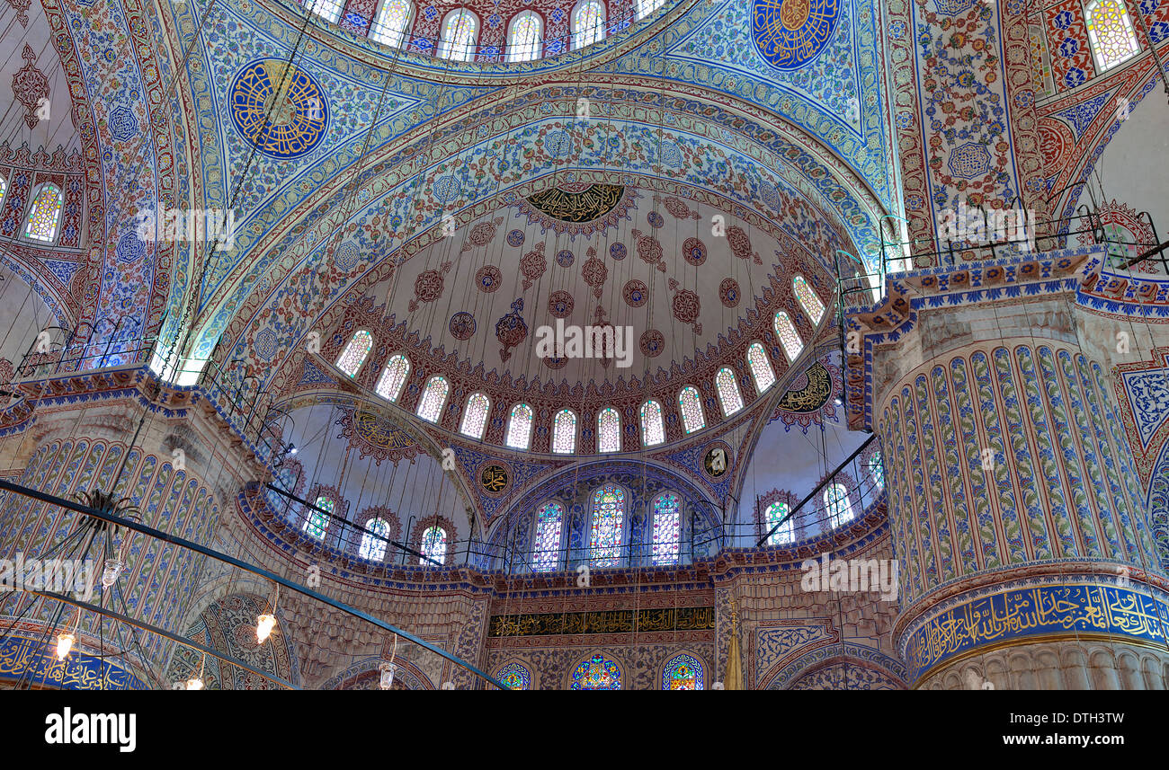 Inside the blue mosque hi-res stock photography and images - Alamy