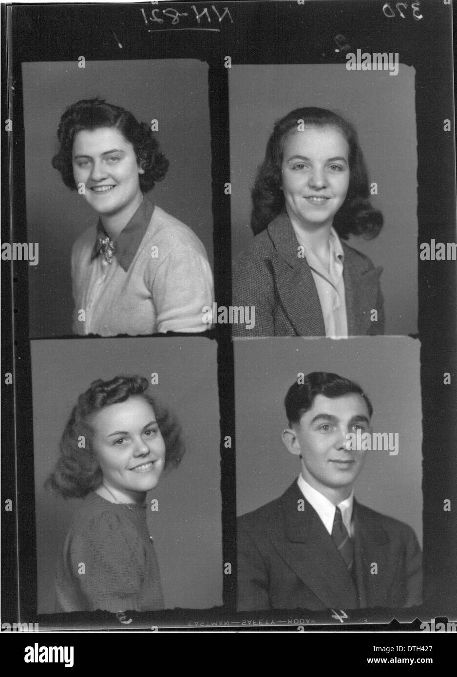 McGuffey High School yearbook portraits 1940 Stock Photo - Alamy