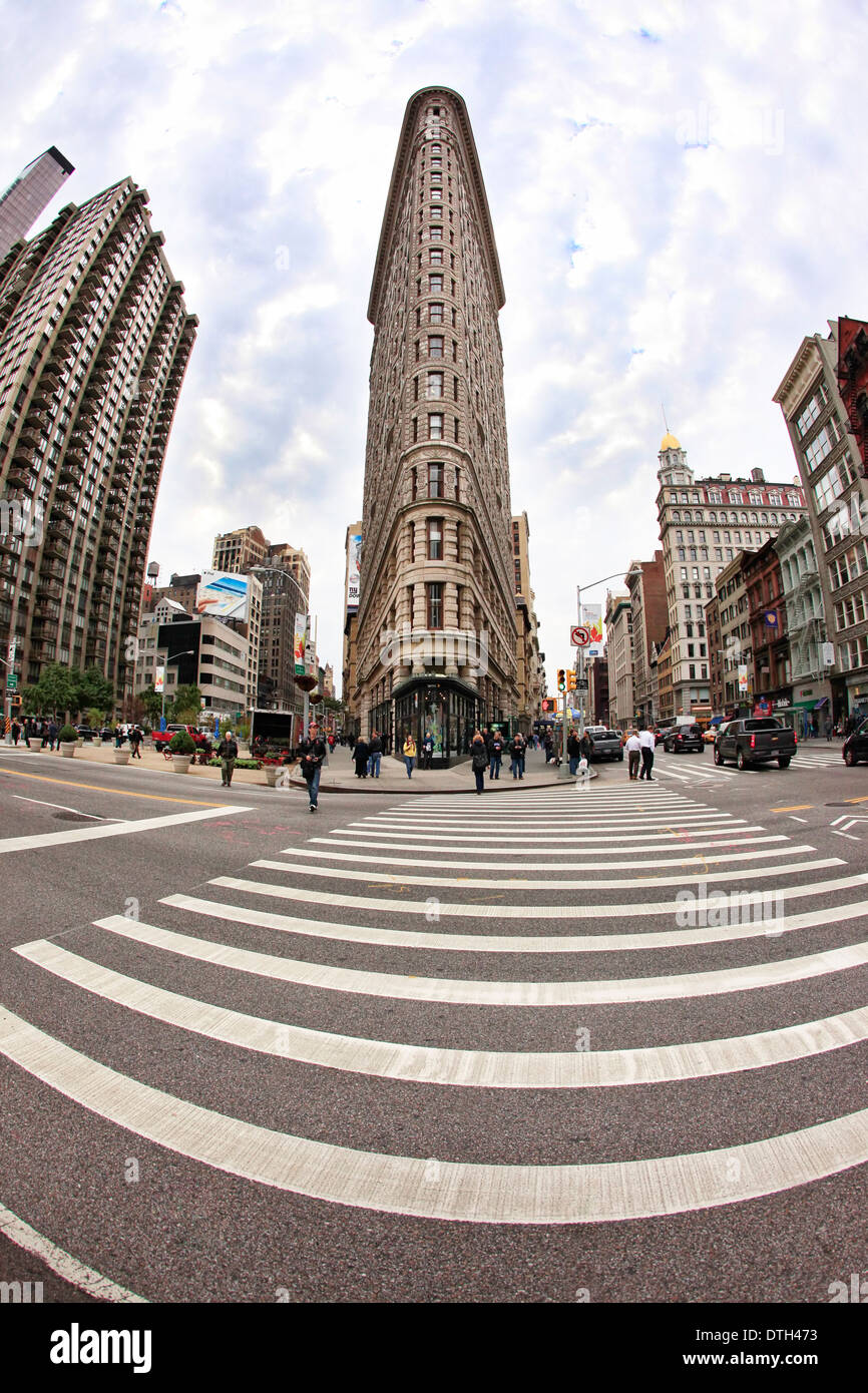 Flat Iron building facade Stock Photo - Alamy