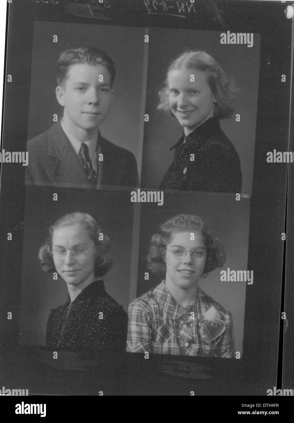 1930s student portraits hi-res stock photography and images - Alamy
