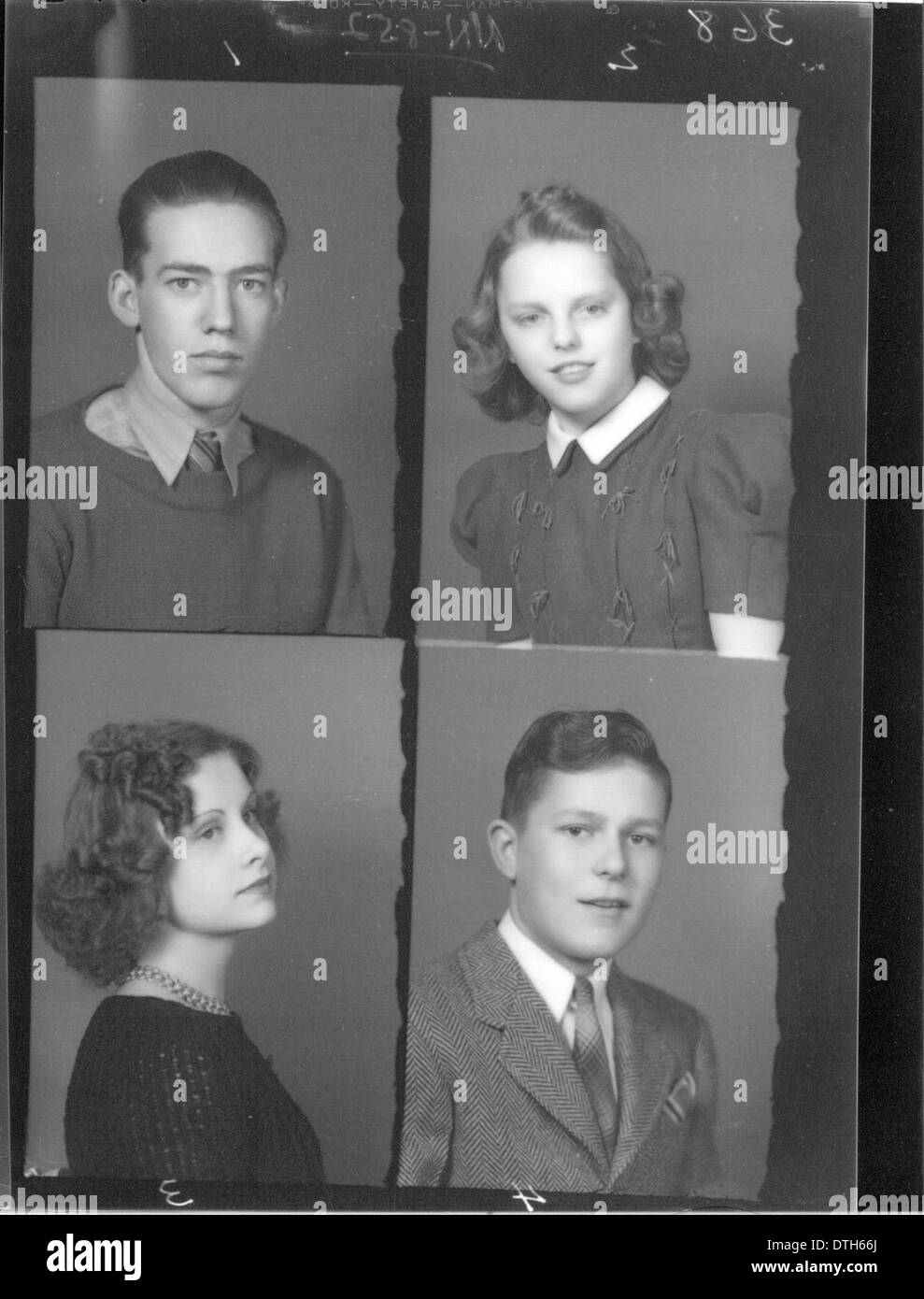 McGuffey High School yearbook portraits 1940 Stock Photo - Alamy