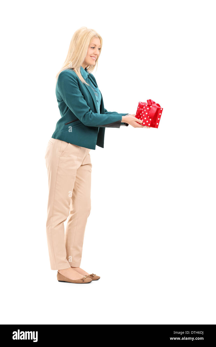 Holding present giving hi-res stock photography and images - Alamy