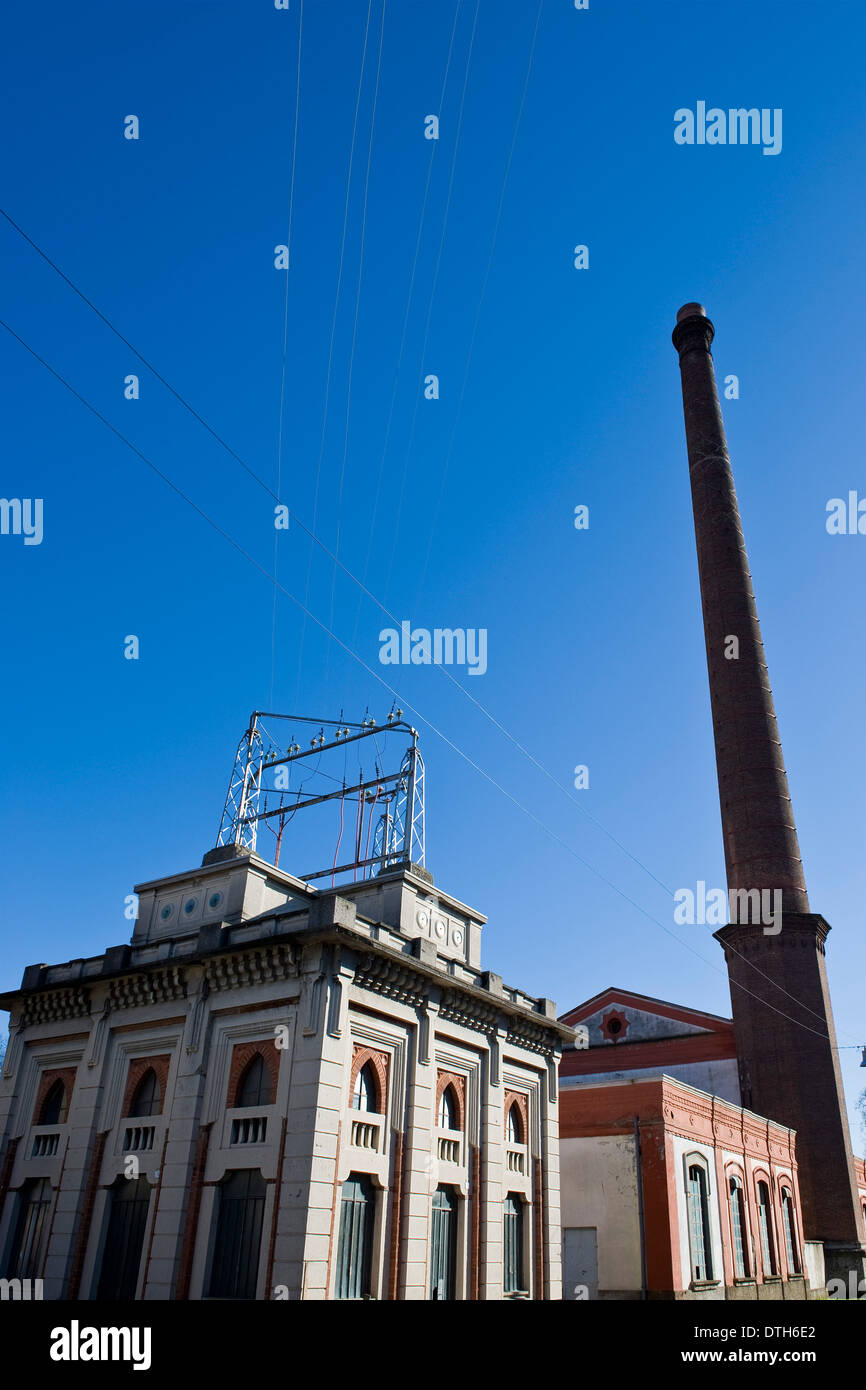 Italy, Crespi d'Adda, power plant Stock Photo - Alamy