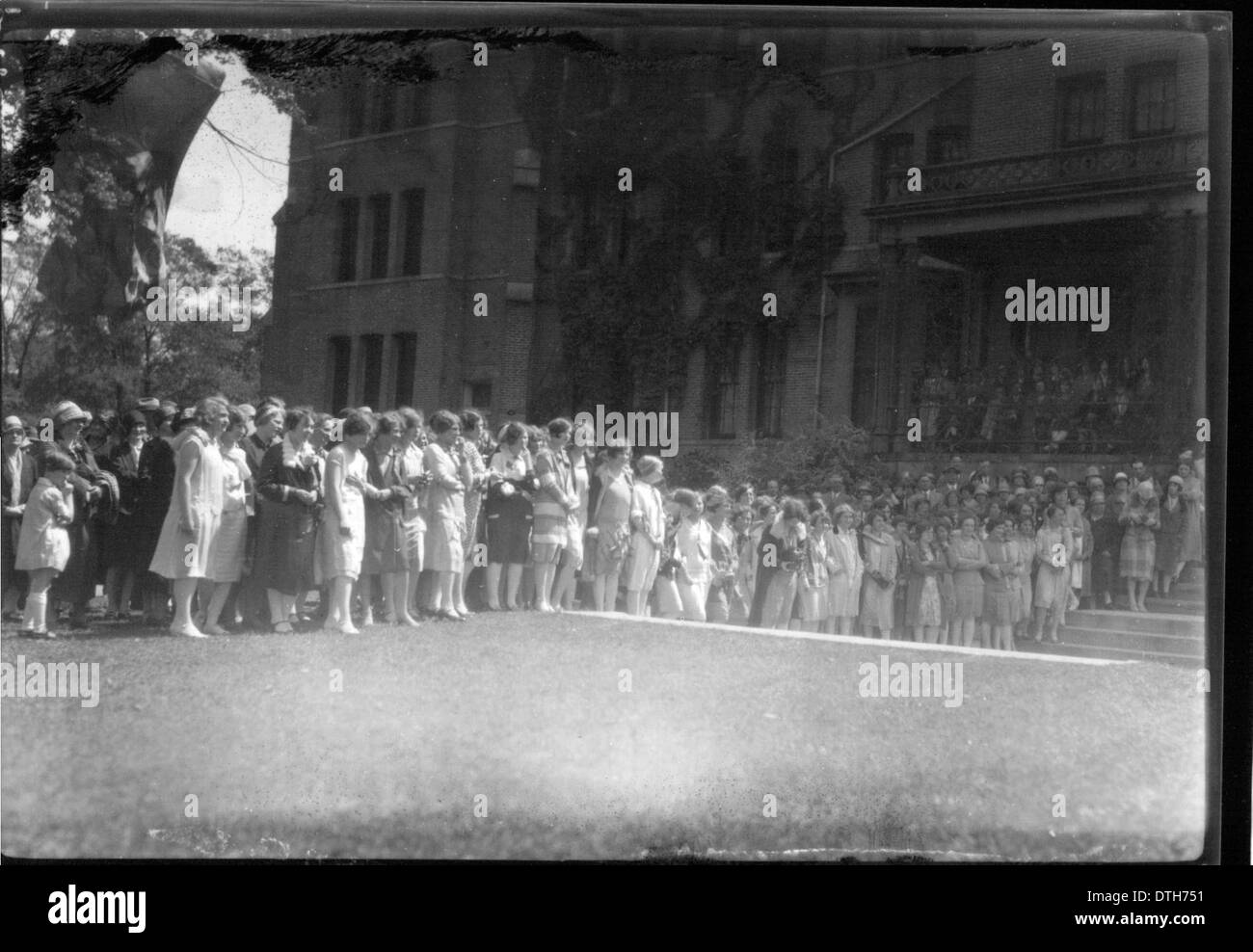 A group portrait from 1927, taken during Tree Day at Western College ...