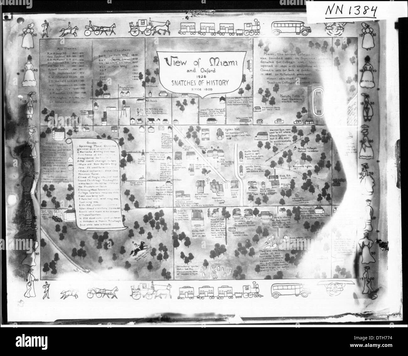 This illustrated map from *Miami University* shows the campus and ...