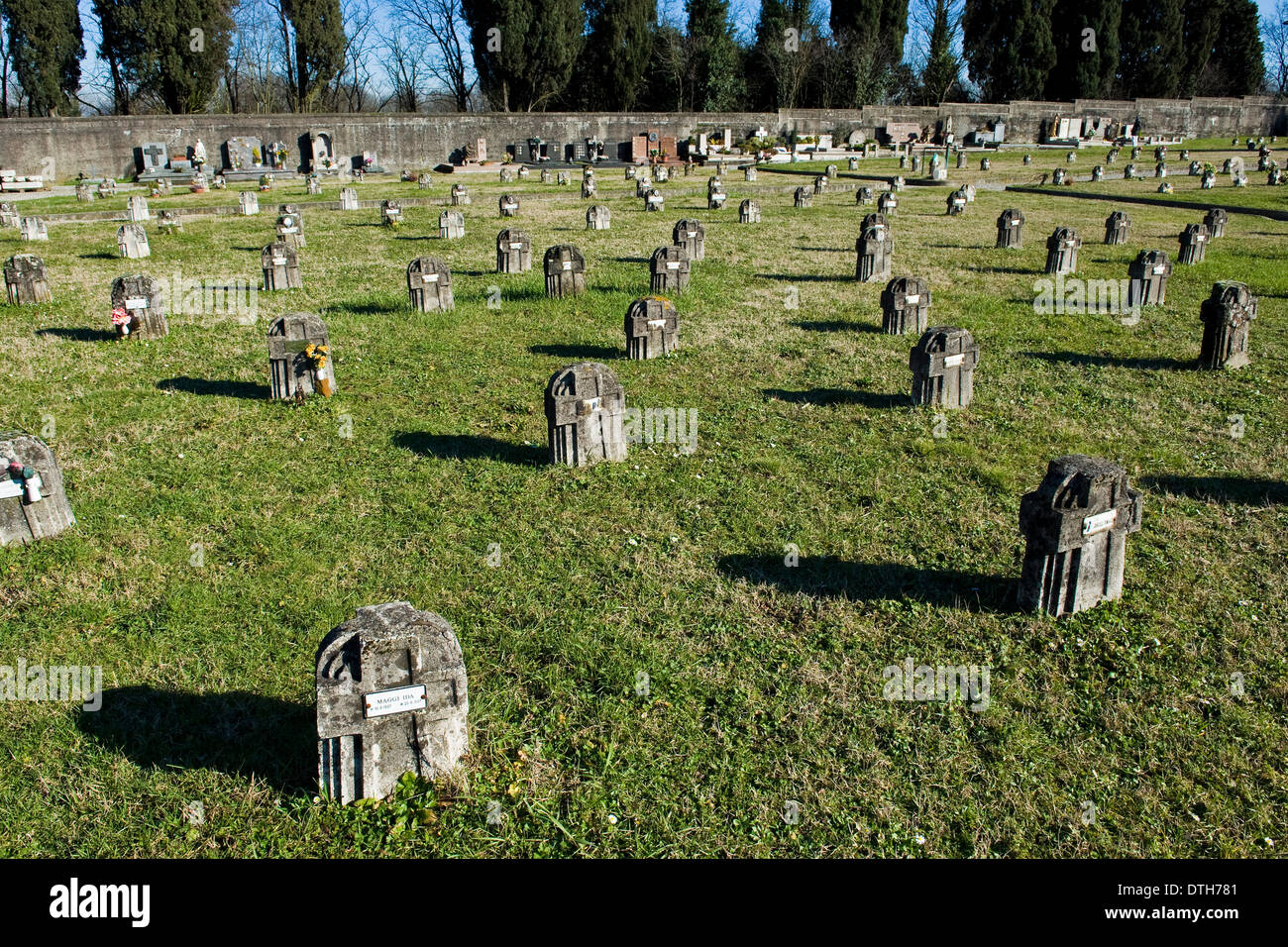 Italy, Crespi d'Adda, cemetery Stock Photo - Alamy