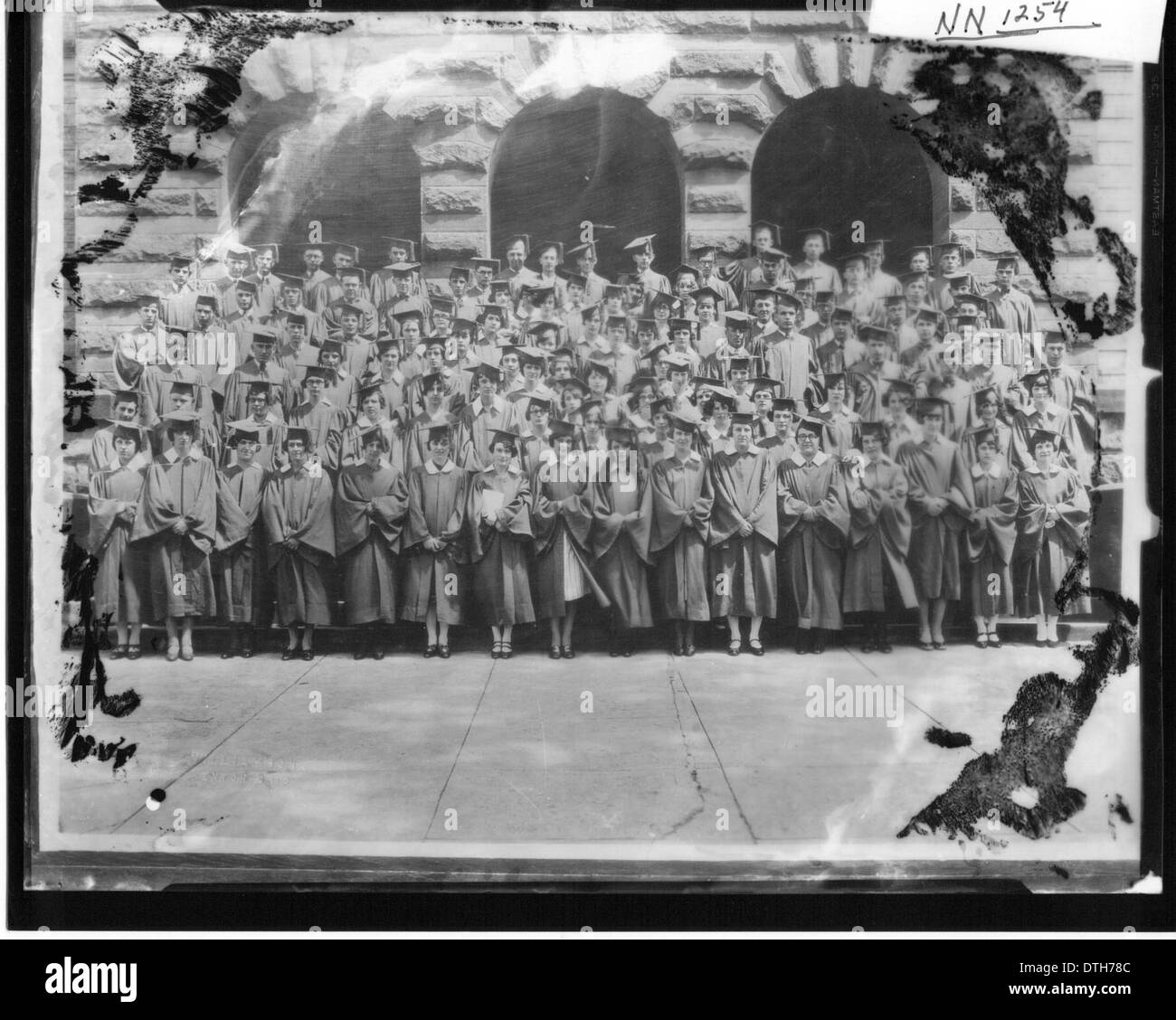 This historic photograph captures a group of Miami University graduates ...