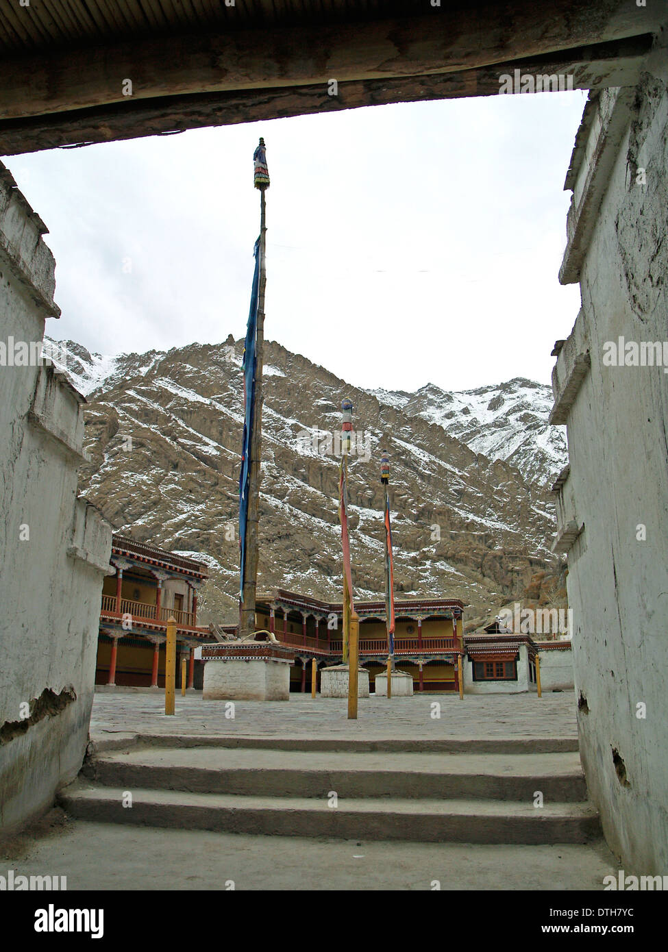 The interior courtyard of the Hemis Monastery,Ladakh Stock Photo - Alamy
