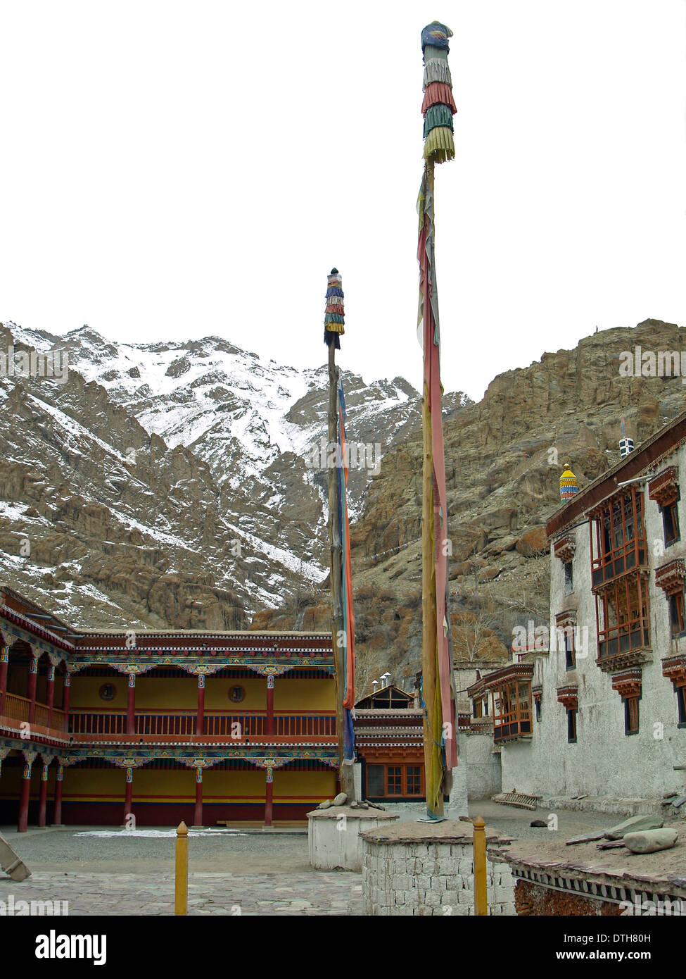 The interior courtyard of the Hemis Monastery,Ladakh Stock Photo - Alamy