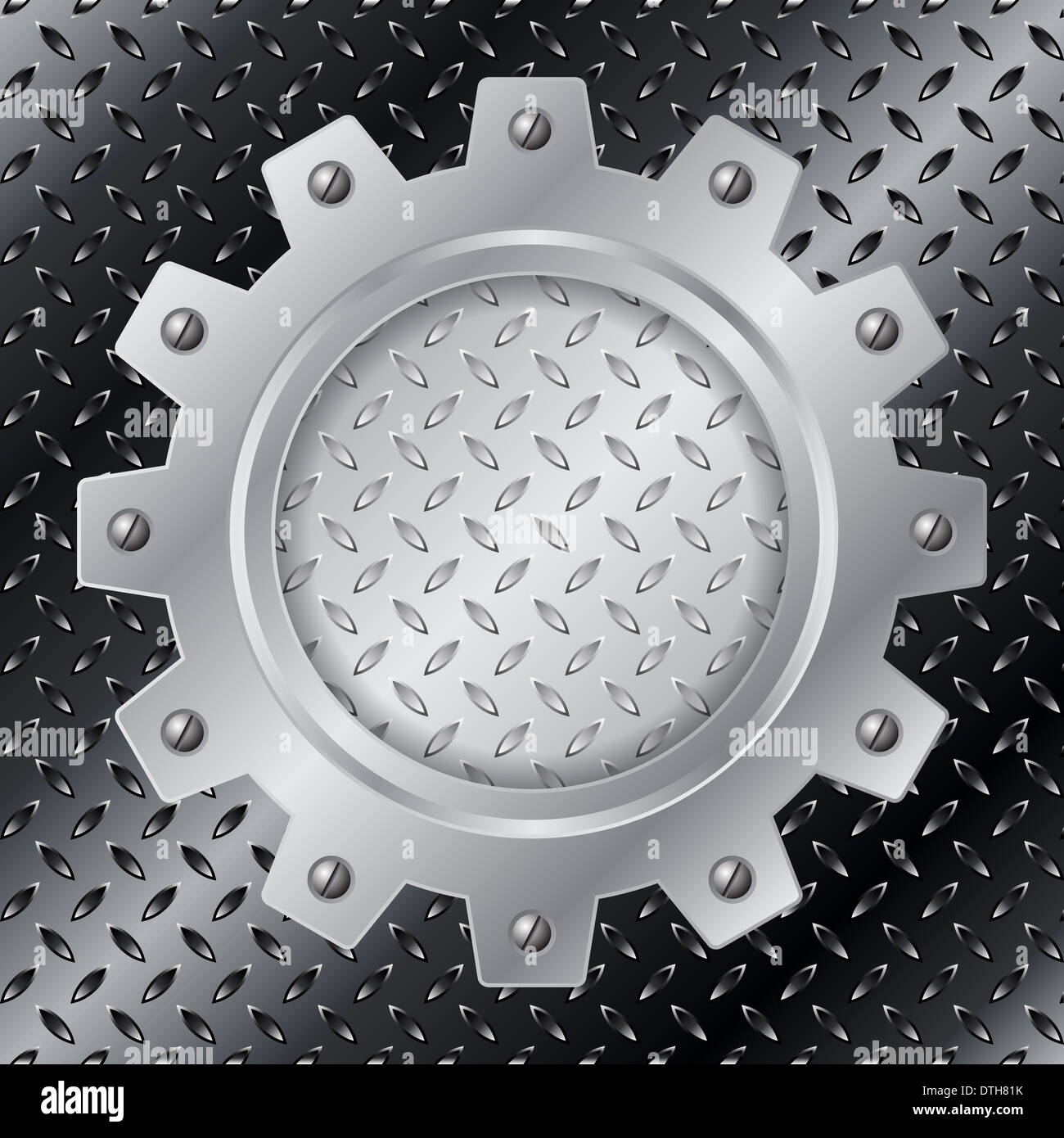 Abstract industrial background design with metallic cog wheel Stock ...