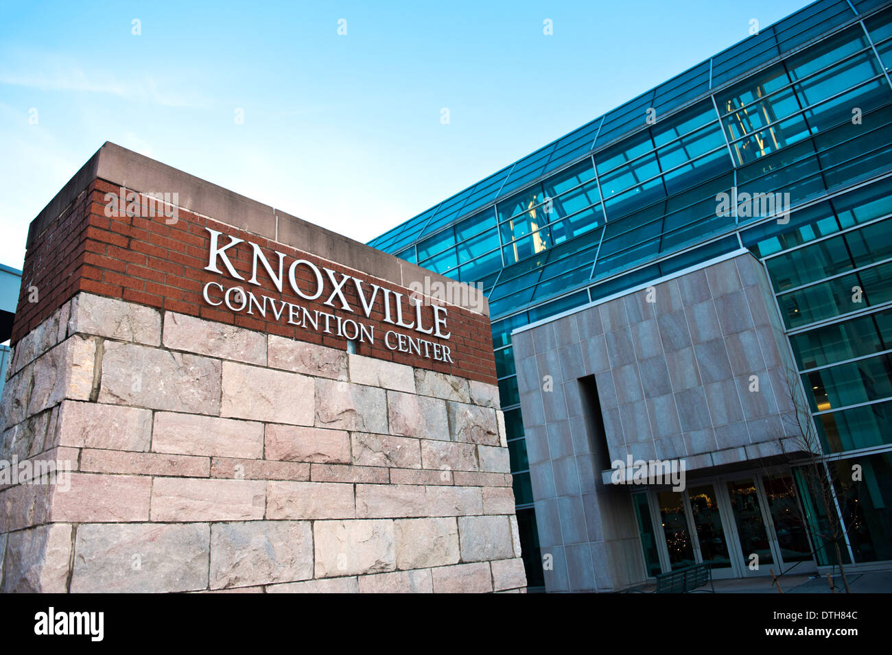 Sign for Knoxville Tennessee Convention Center Stock Photo - Alamy