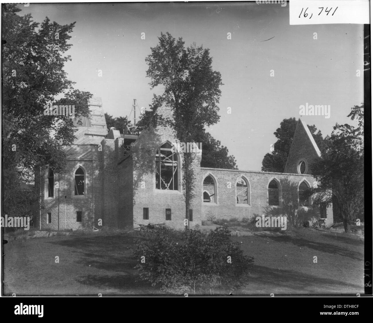 This photograph shows the west side of Kumler Chapel during its ...