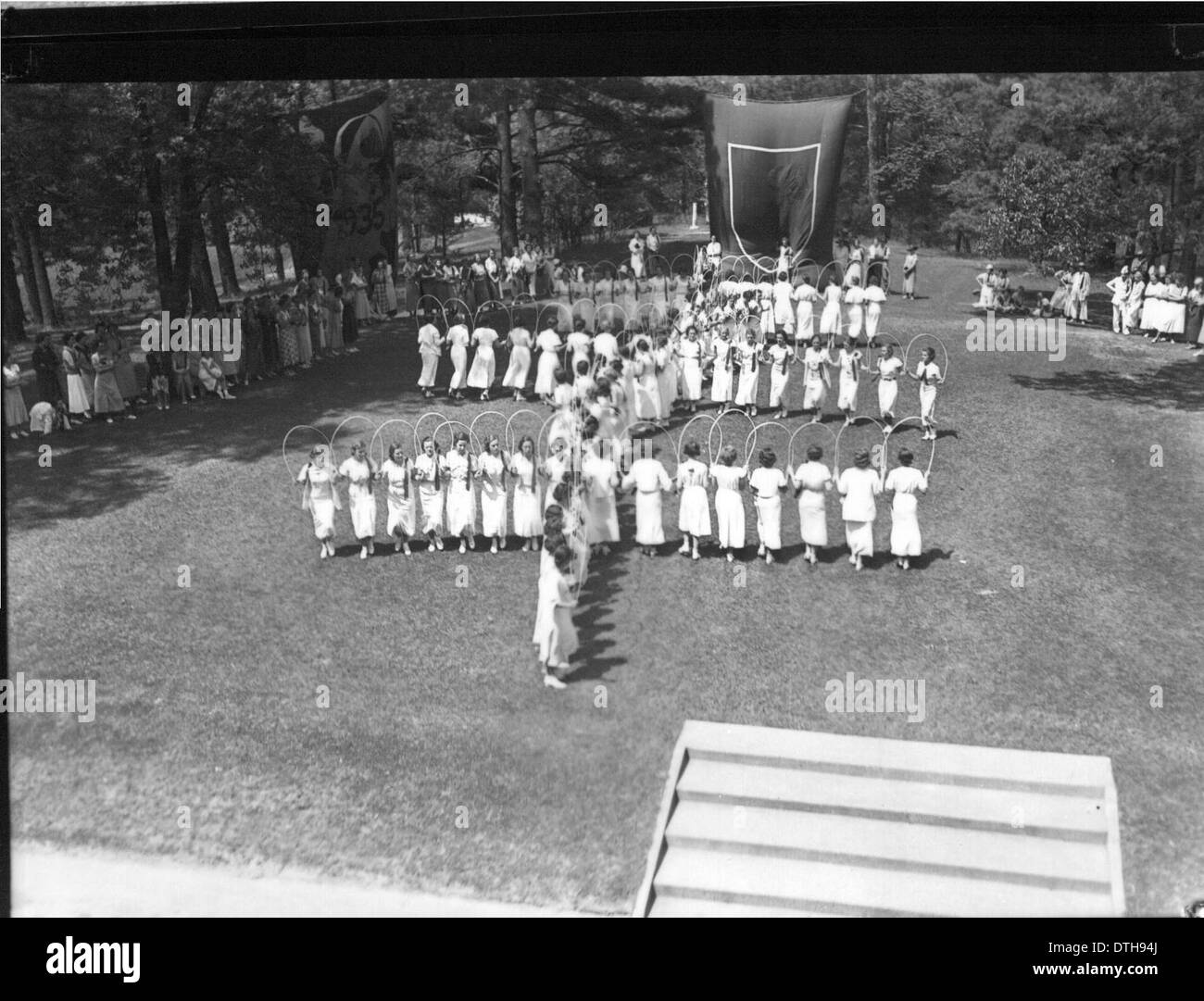 Western College on Tree Day 1934 Stock Photo - Alamy