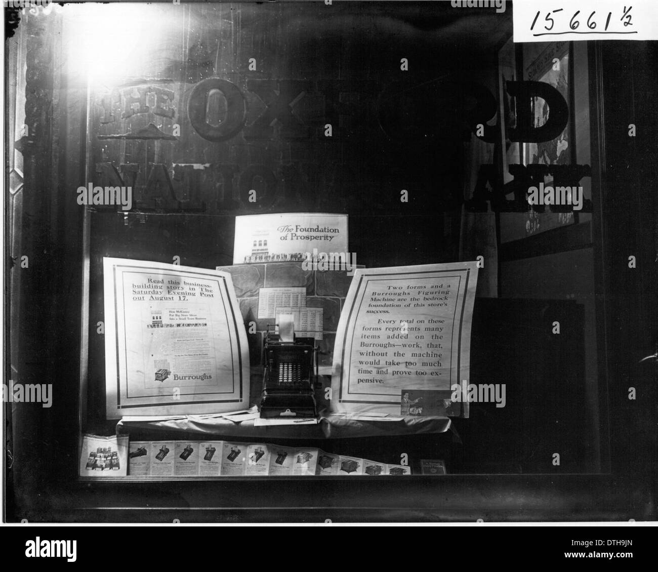 Bank window advertisements Black and White Stock Photos & Images - Alamy