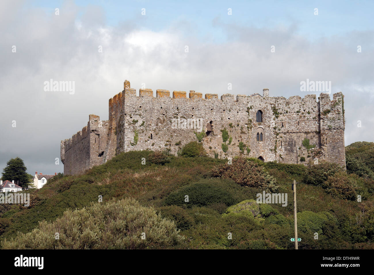 Manorbier castle is castle located in the village of manorbier hi-res ...
