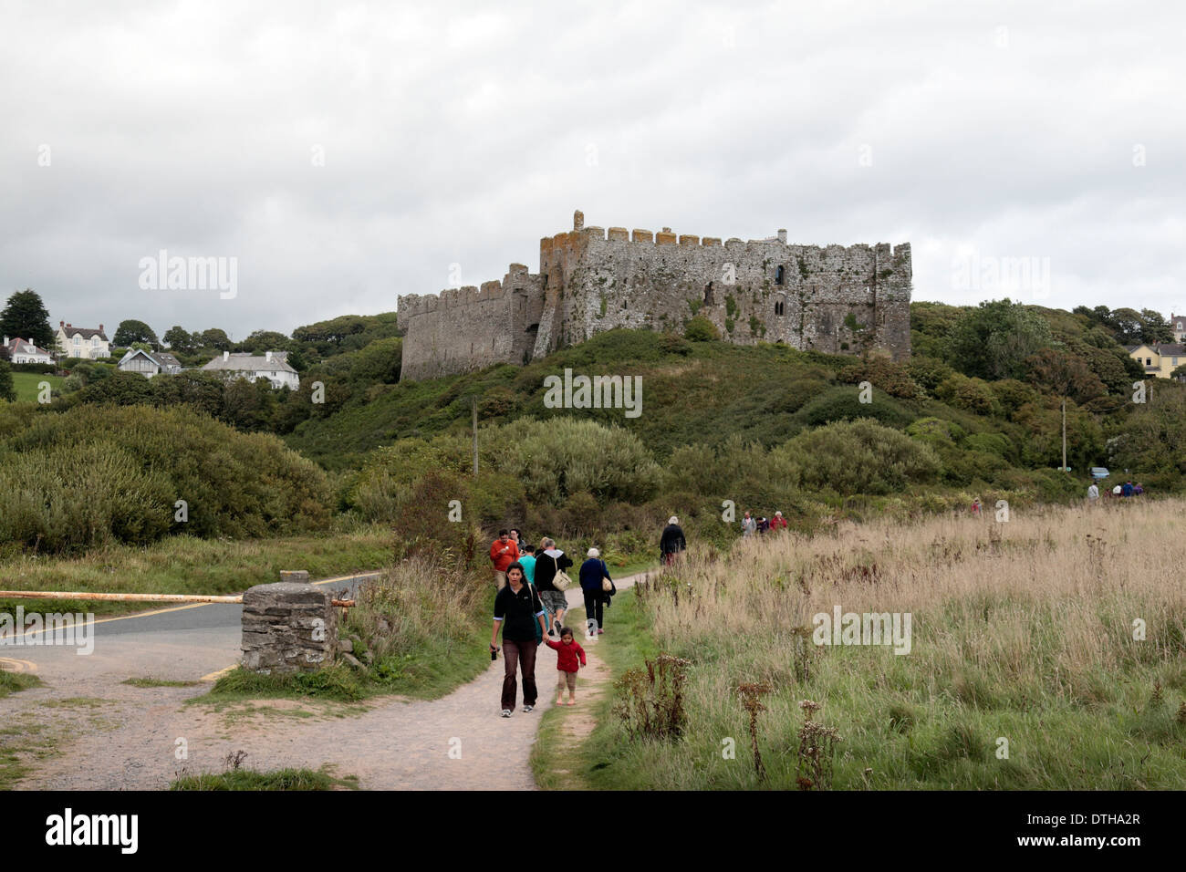 Manorbier castle is castle located in the village of manorbier hi-res ...