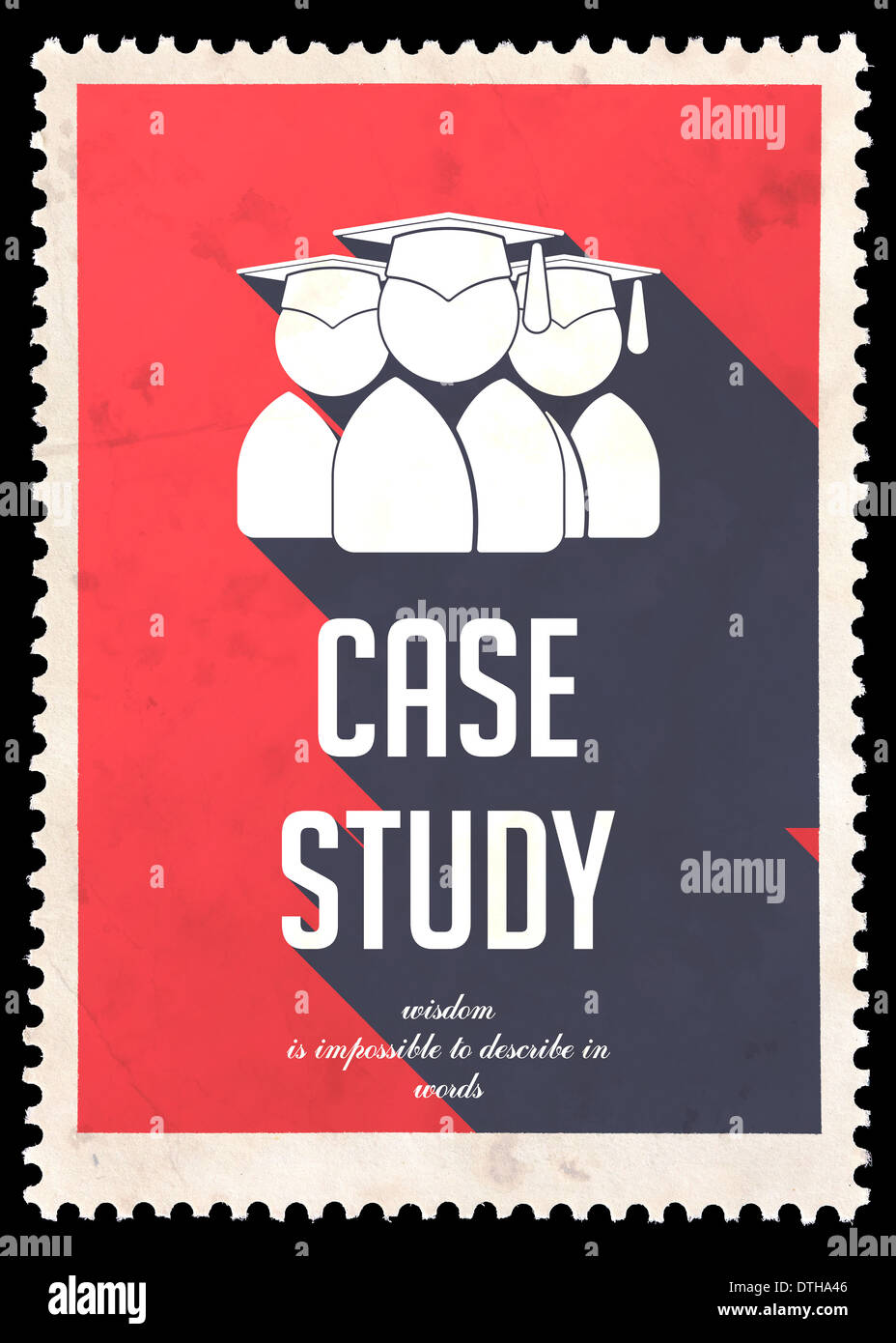 Case Study on Red in Flat Design Stock Photo - Alamy