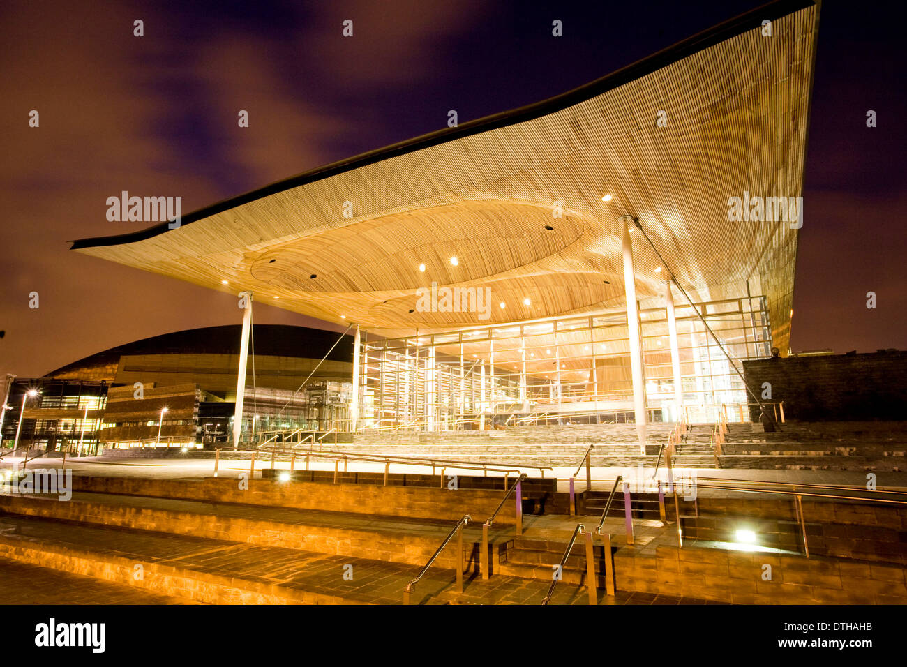 Senedd (Assemnbly Building) Cardiff Bay Stock Photo - Alamy