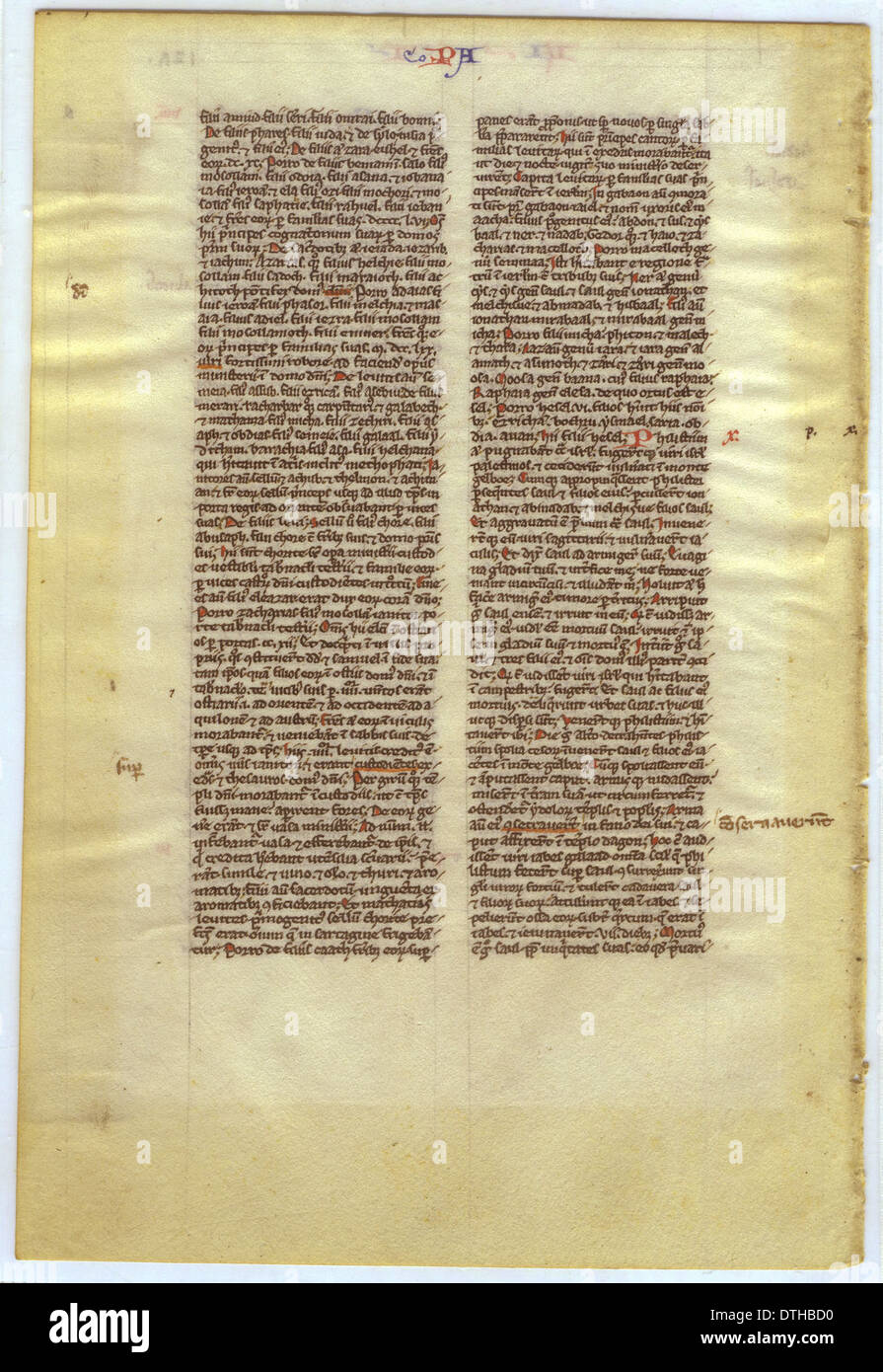 Latin bible manuscript hi-res stock photography and images - Alamy