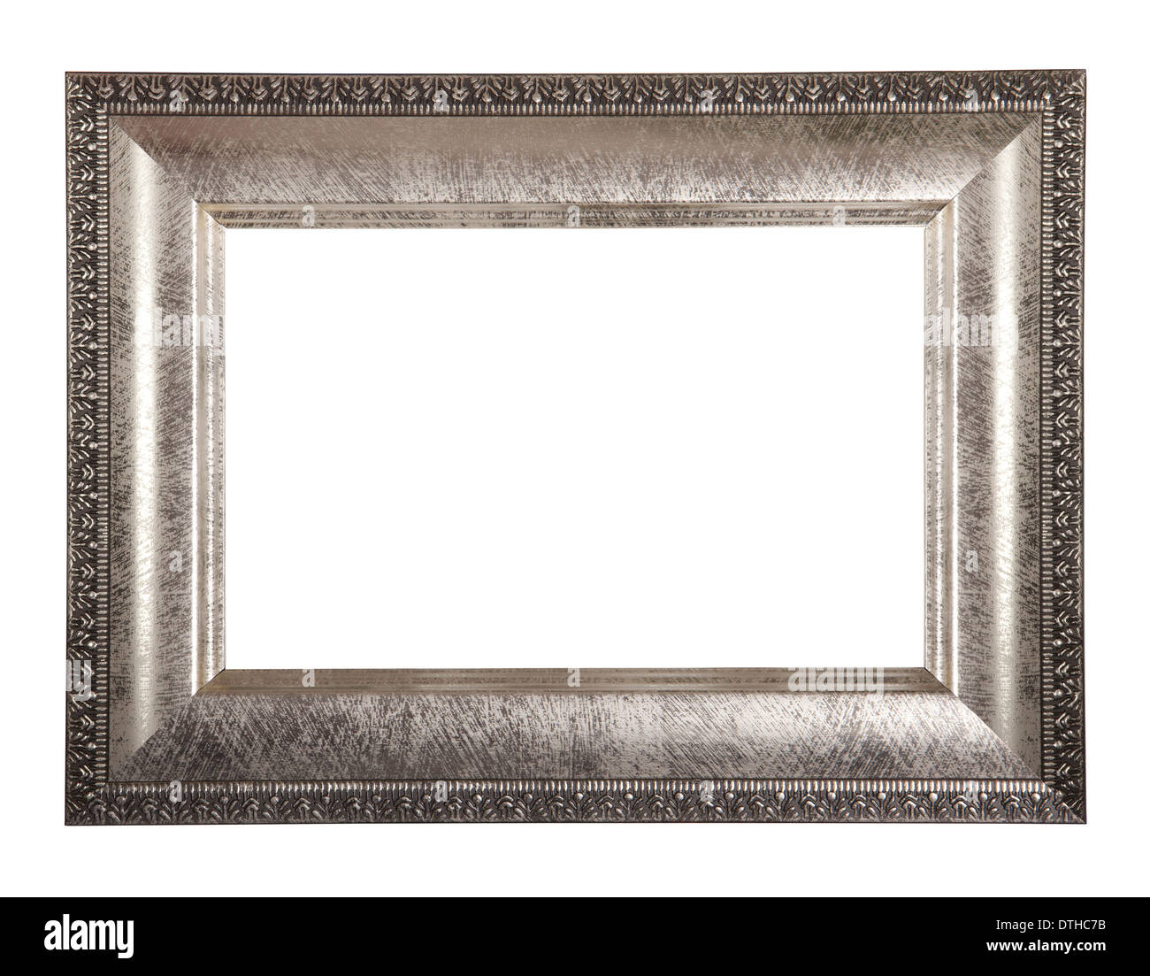 antique classical frame isolated on white background, with path Stock ...