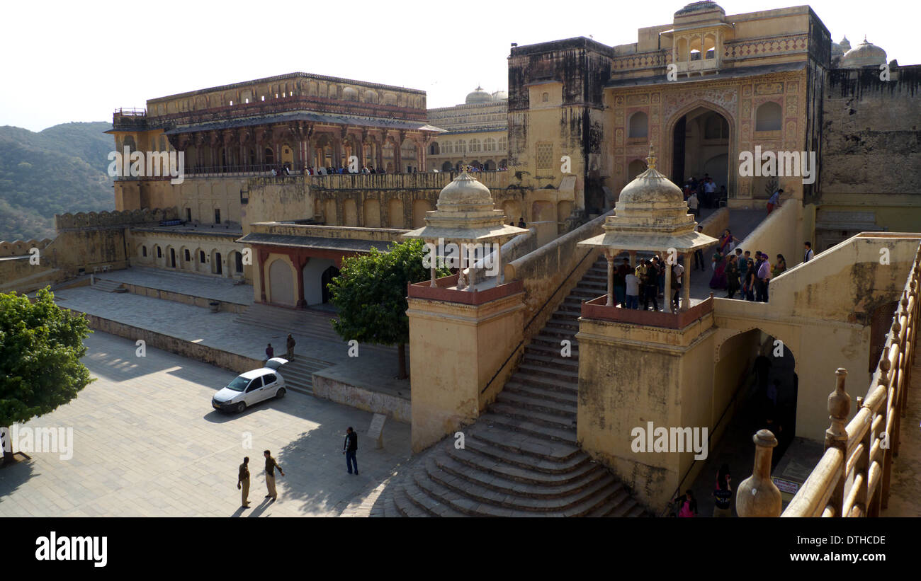 Southern end of main courtyard (Jaleb Chowk),Amber Fort nr Jaipur ...