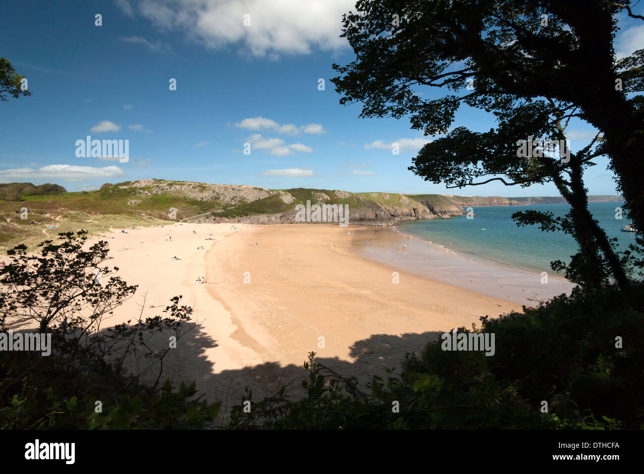 Barafundle bay sunny hi-res stock photography and images - Alamy