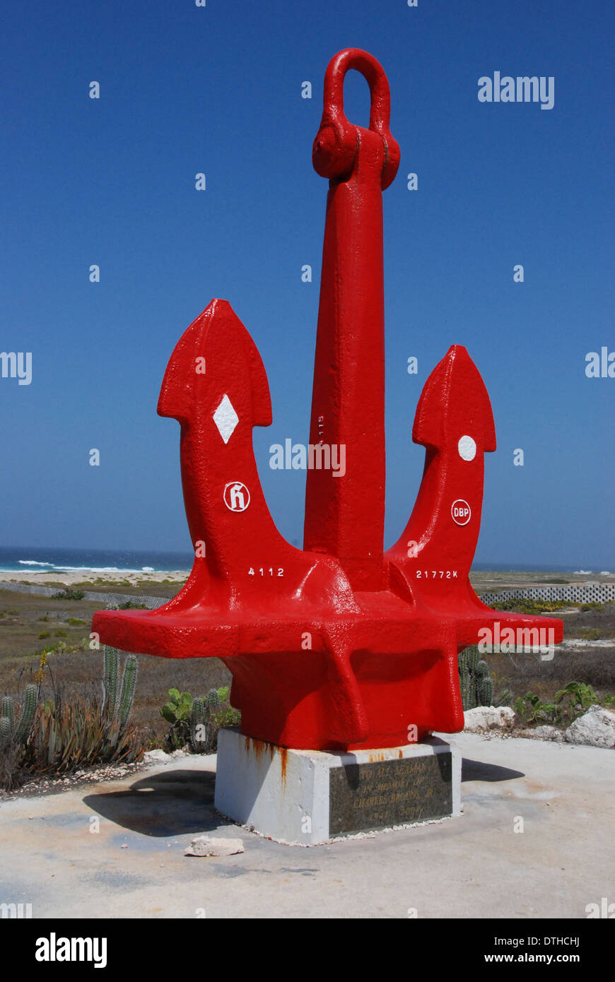 The red anchor, aruba hi-res stock photography and images - Alamy