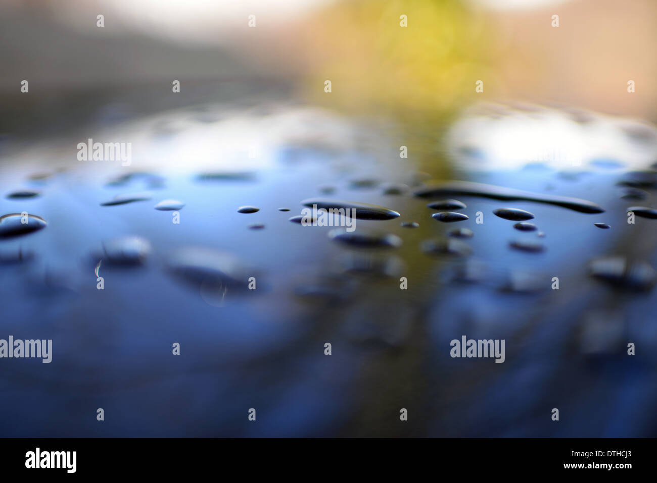 Water drops on car Stock Photo - Alamy