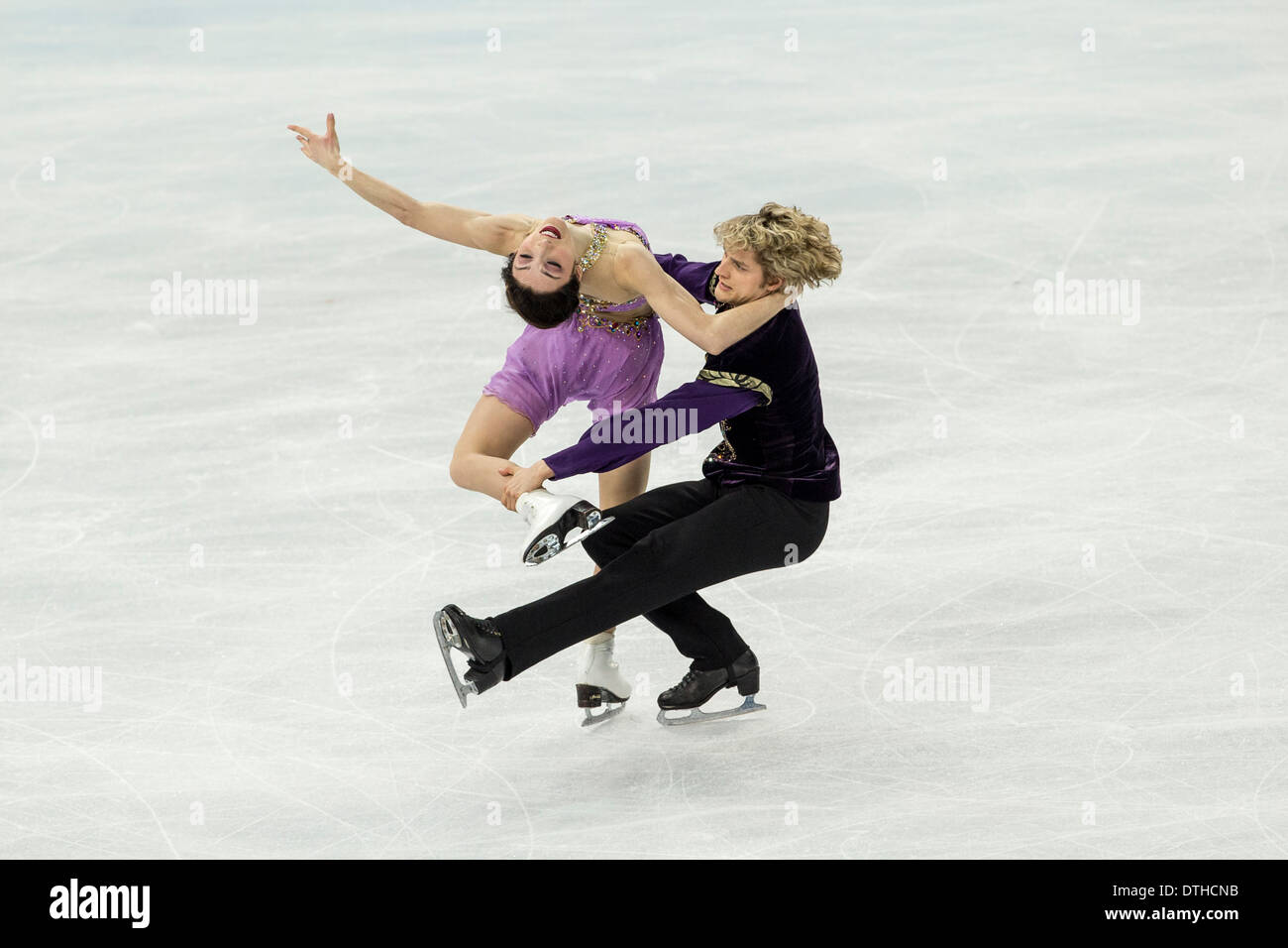 Meryl Davis and Charlie White (USA) performing in the free dance to win ...