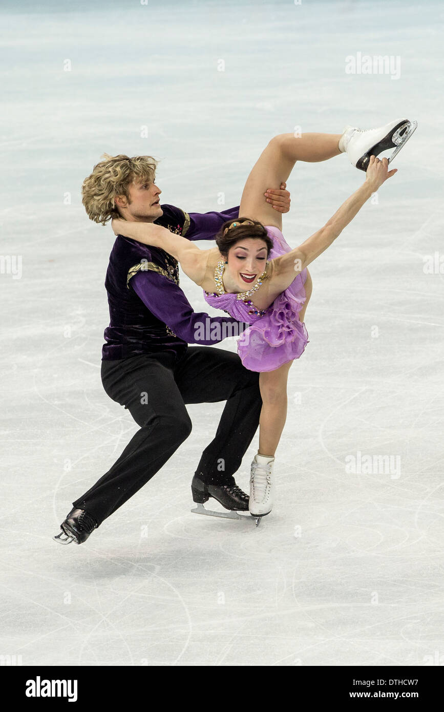 Meryl Davis and Charlie White (USA) performing in the free dance to win ...