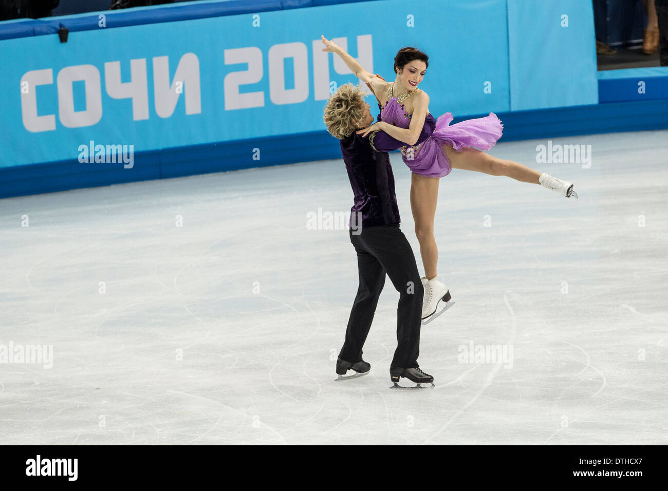 Meryl Davis and Charlie White (USA) performing in the free dance to win ...
