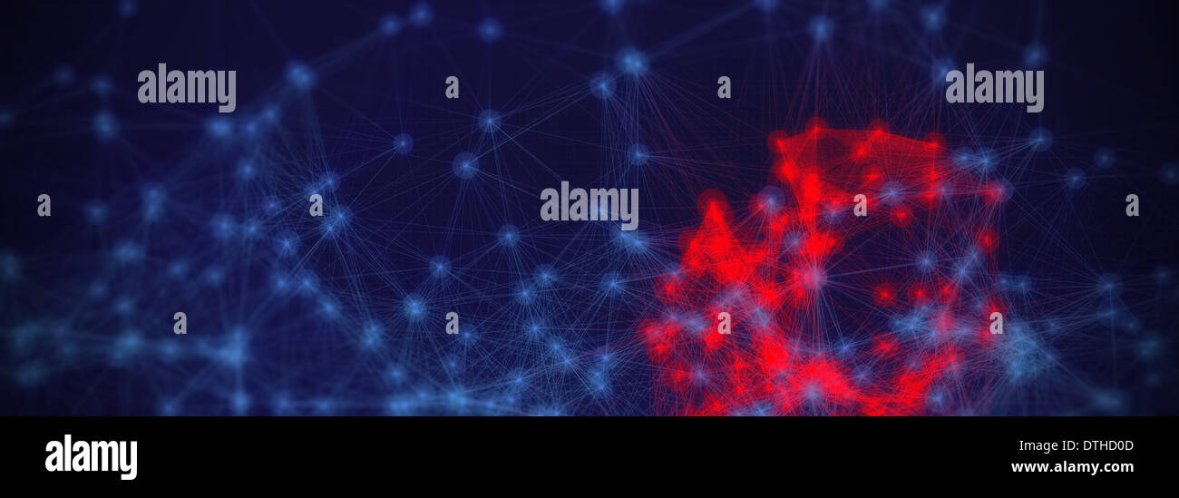 Digital illustration: network data concept Stock Photo - Alamy