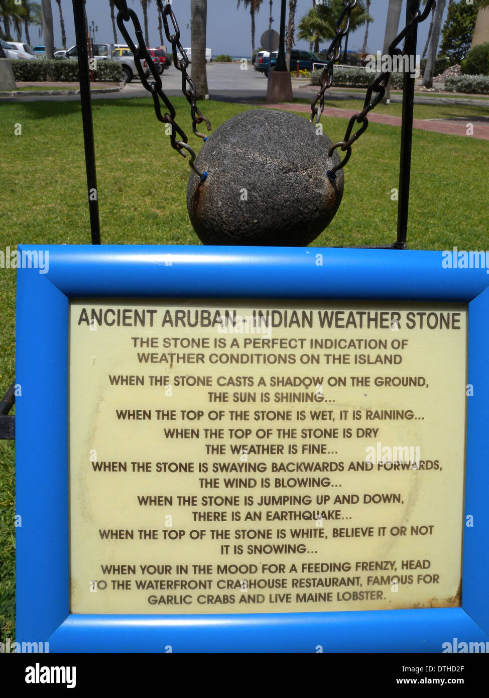 Description of the Ancient Aruban - Indian weather stone, Aruba ...