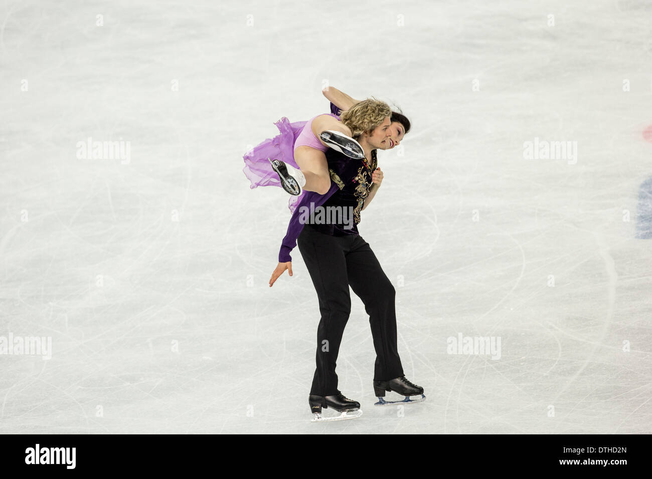 Meryl Davis and Charlie White (USA) performing in the free dance to win ...