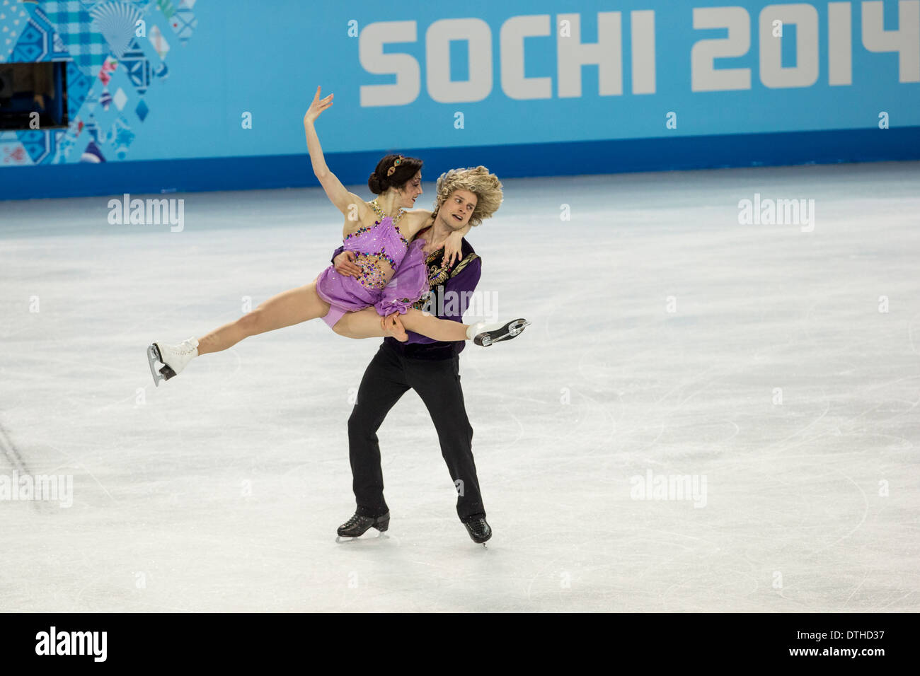 Meryl Davis and Charlie White (USA) performing in the free dance to win ...