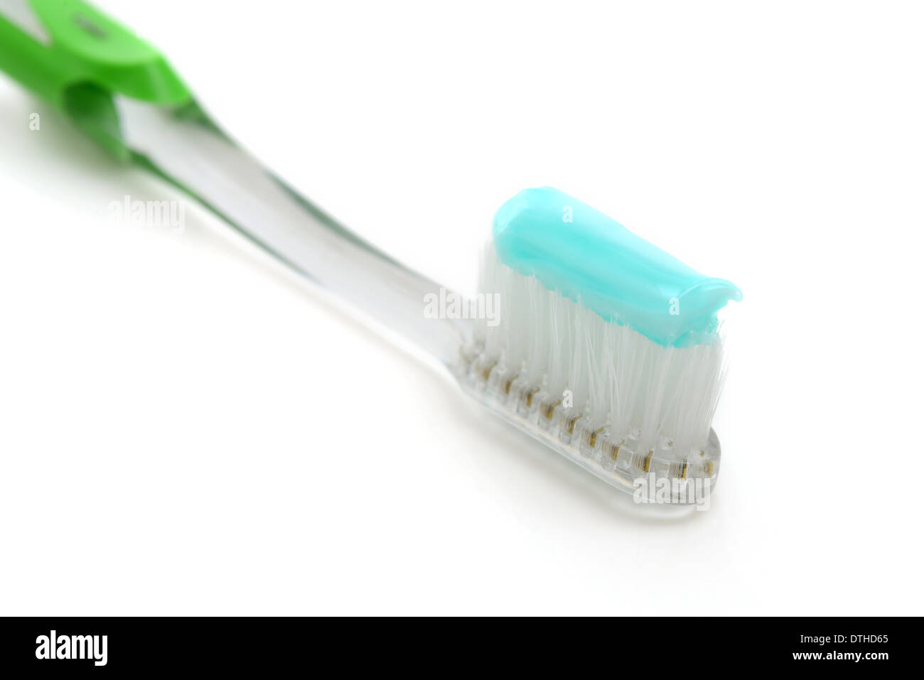 Toothbrush With Toothpaste Stock Photo - Alamy