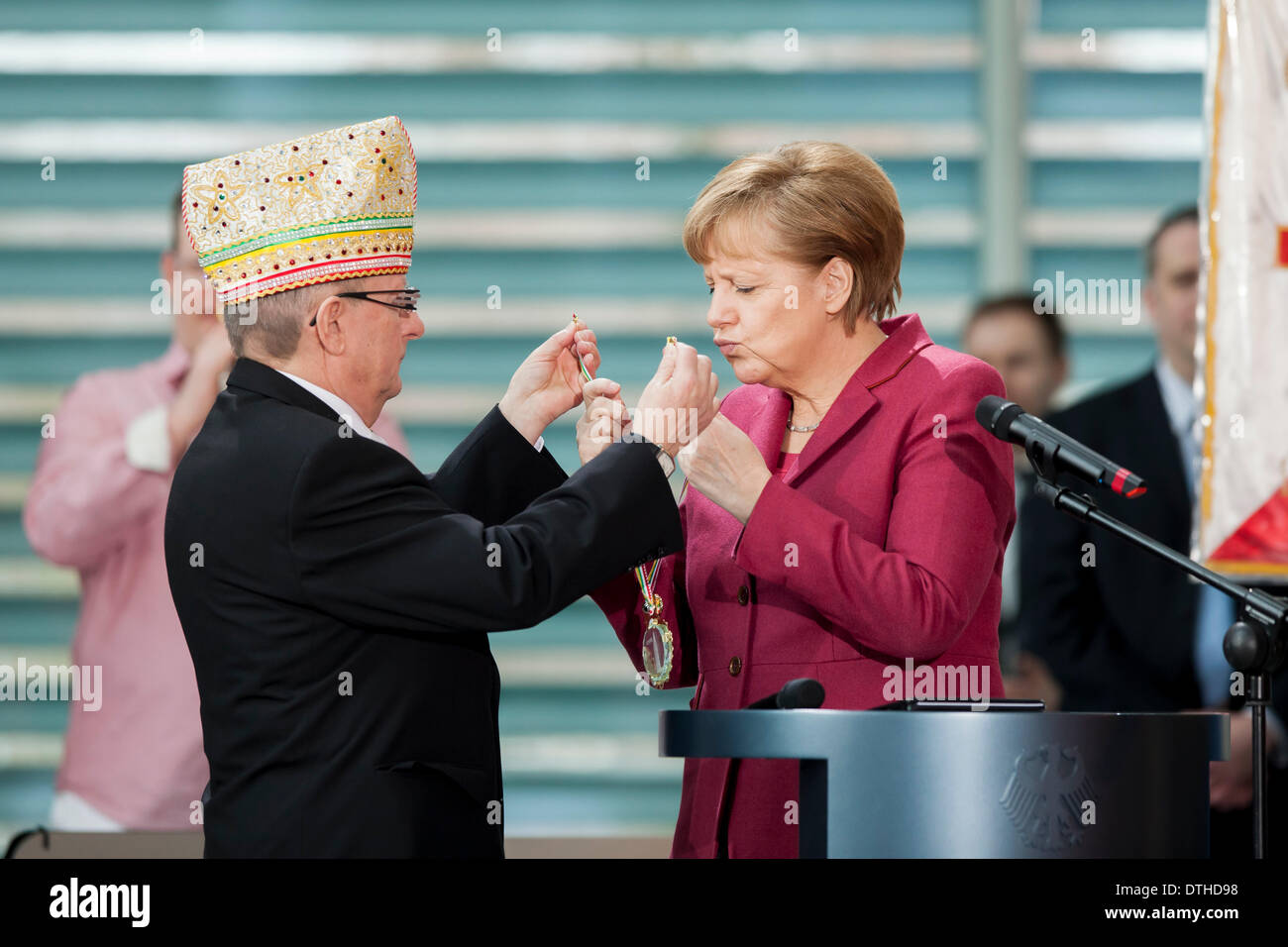 Berlin, Germany. February 18th, 2014. Orden reception of the Federal ...