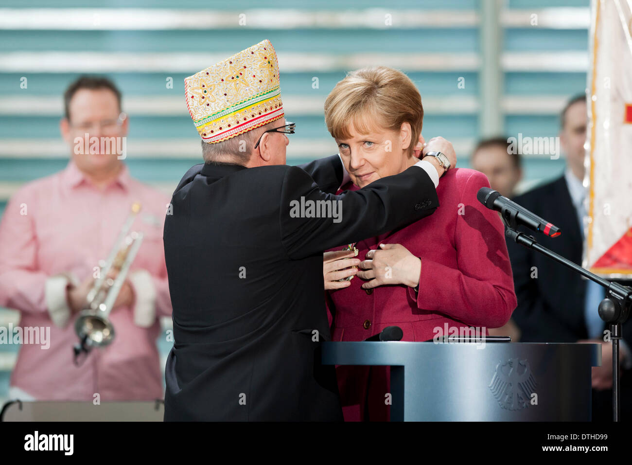 Berlin, Germany. February 18th, 2014. Orden reception of the Federal ...
