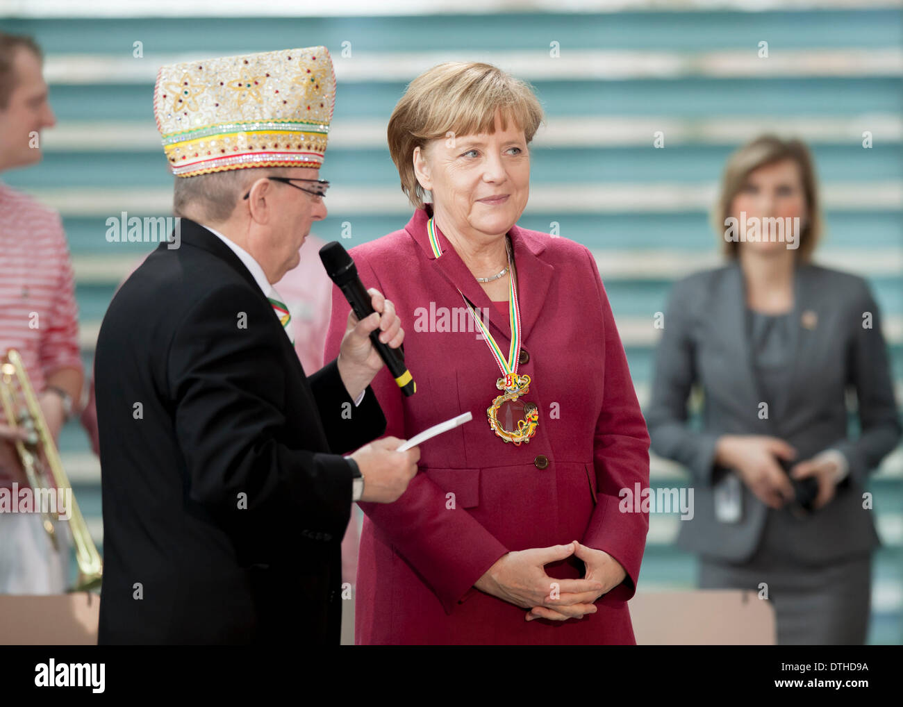 Berlin, Germany. February 18th, 2014. Orden reception of the Federal ...