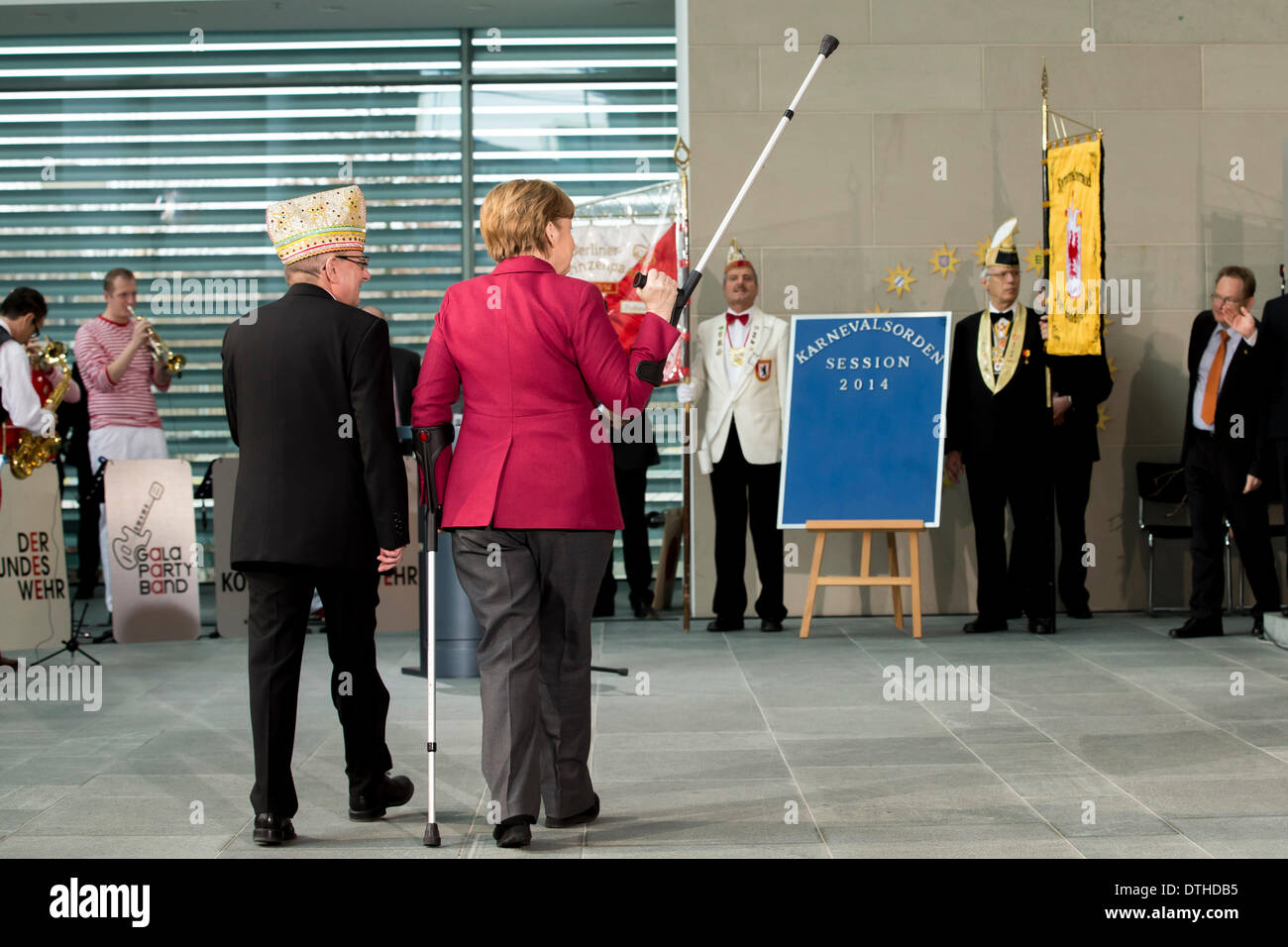 Berlin, Germany. February 18th, 2014. Orden reception of the Federal ...