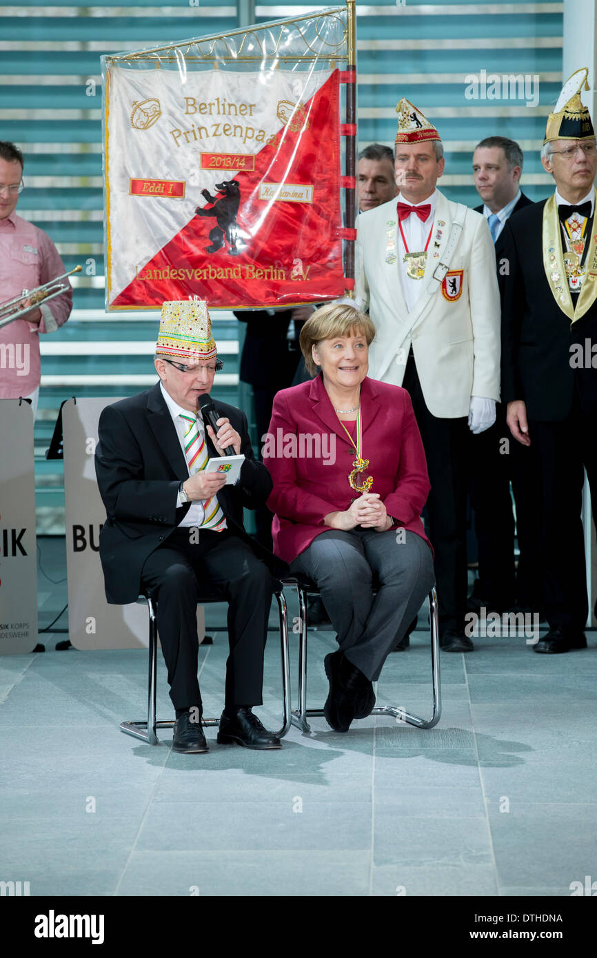 Berlin, Germany. February 18th, 2014. Orden reception of the Federal ...
