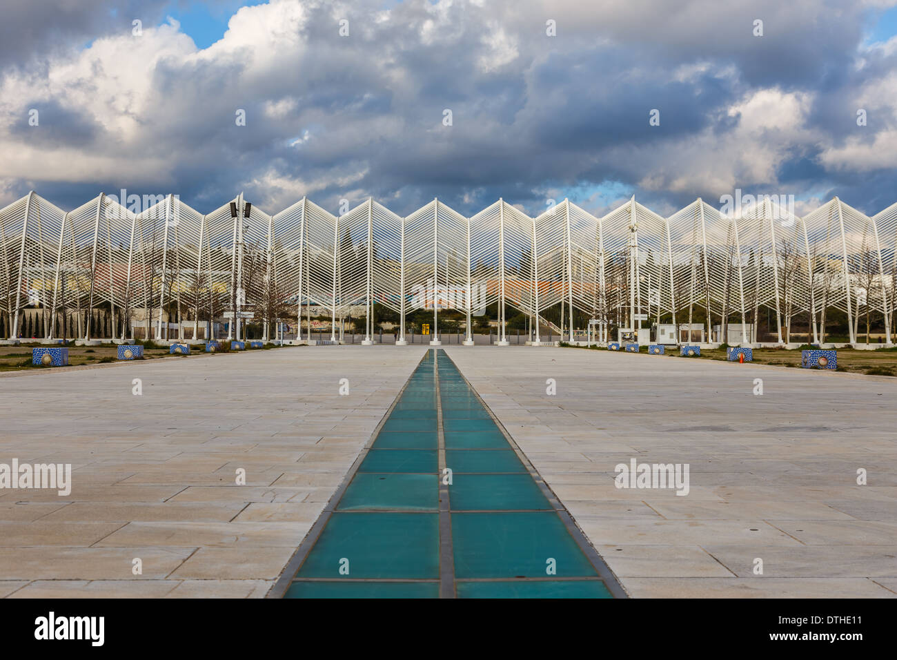 Steel Archway at Stadium in Greece Stock Photo - Alamy