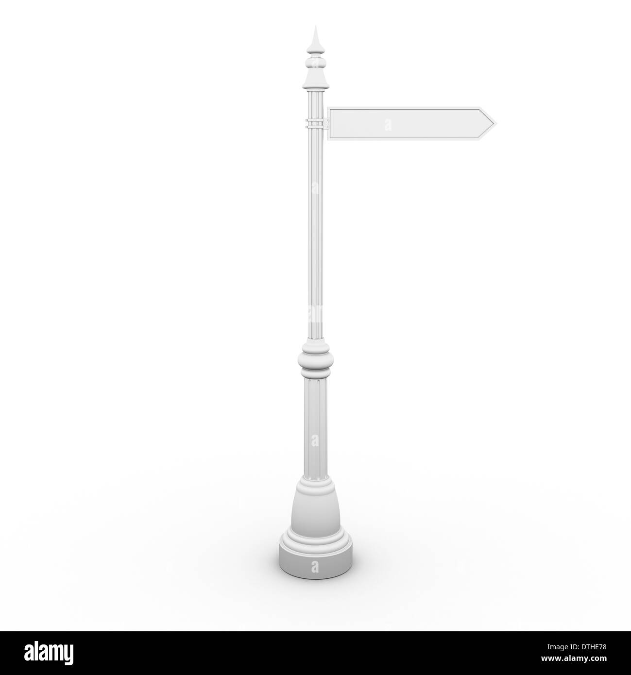 Sign post in street Black and White Stock Photos & Images - Alamy