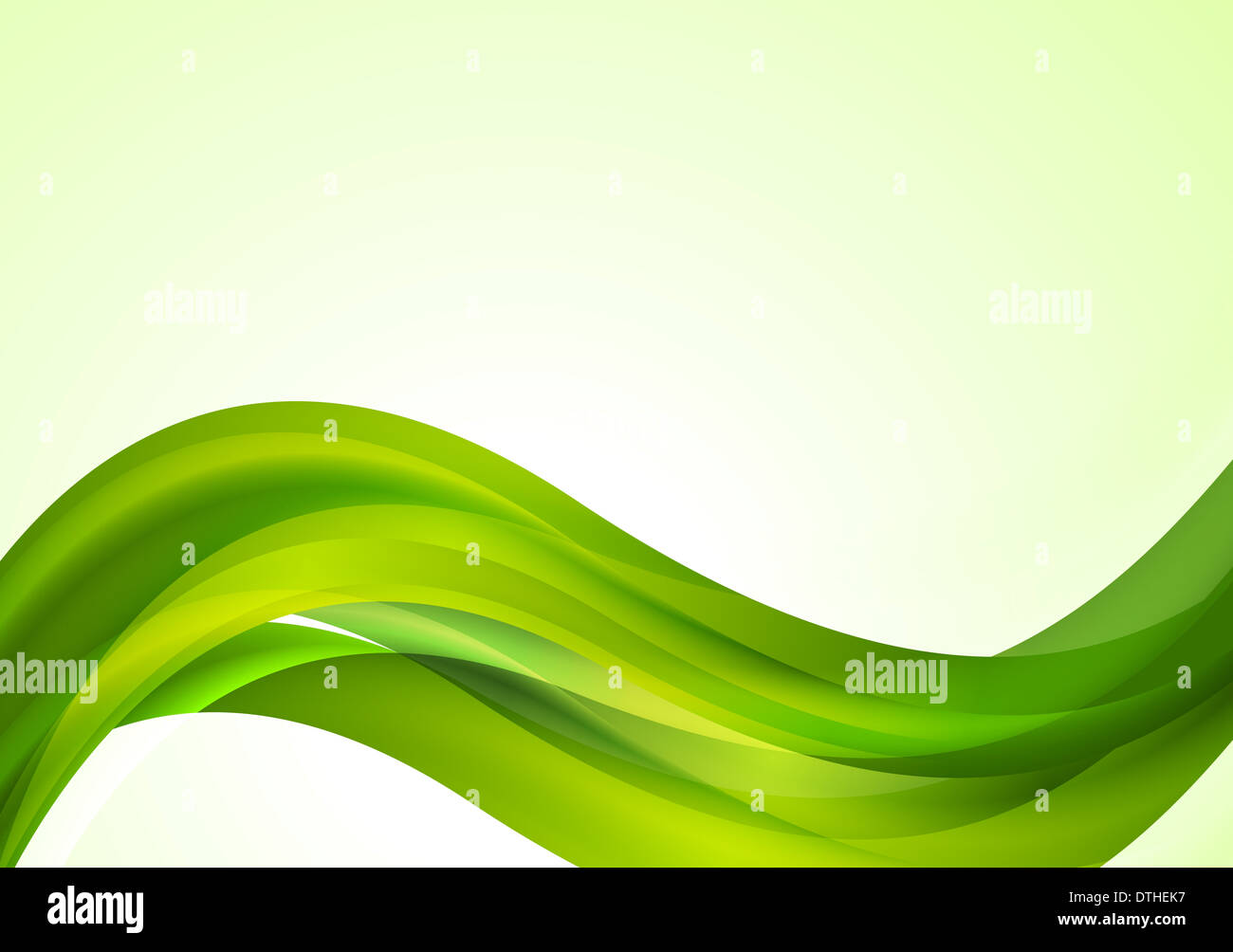Abstract green wavy vector background Stock Photo - Alamy