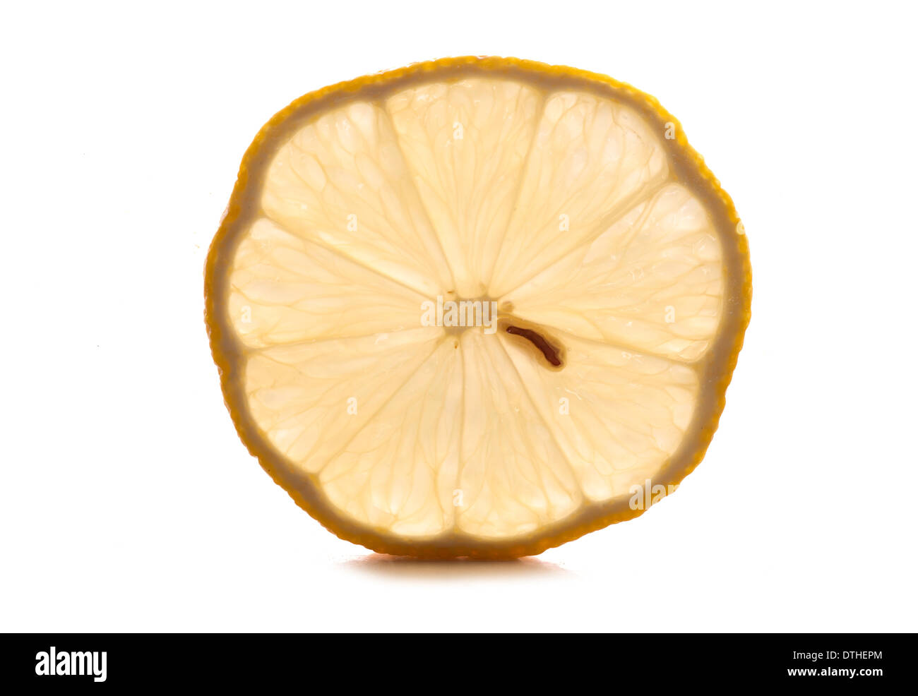 sliced lemon studio cut out Stock Photo - Alamy